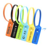 China JCPS605 Plastic Security Seal for Bags with Serial Number Printing 41.2cm 7mm for sale