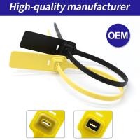 China JCPS605 Plastic Security Seal for Bags with Serial Number Printing 41.2cm 7mm for sale