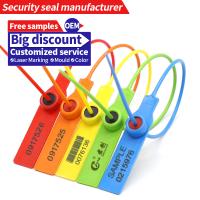 China JCPS007 Security Label Plastic Seal Tag 200mm 2mm for Container Cargo Courier Express for sale