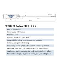 China Custom PP Plastic Security Seal 30cm 2mm for Logistics and Express Delivery for sale
