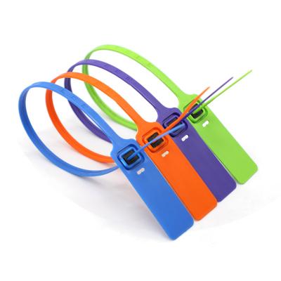 China JCPS605 Disposable Plastic Security Seal 30cm 7mm for Container Truck Anti-Theft for sale