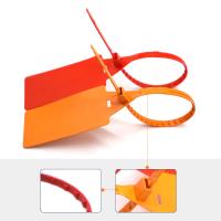 China JCPS102 Serial Numbered Container Pull Tight Plastic Security Indicative Seal 46cm for sale