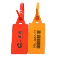 China JCPS102 Tamper Evident Plastic Security Seal 462mm Pull Tight for Bags Bank Use for sale
