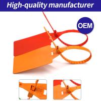 China JCPS102 Tamper Evident Plastic Security Seal 462mm Pull Tight for Bags Bank Use for sale