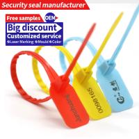 China JCPS119 Plastic Coated Tanker Security Meter Seal 350mm 6mm Diameter Tamper-Evident Lock for sale