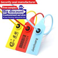 China Disposable Plastic Truck Door Seal 50cm Hot Stamping Security Container Lock for sale