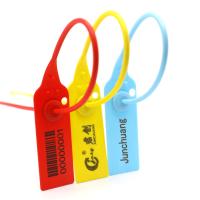 China Disposable Plastic Truck Door Seal 50cm Hot Stamping Security Container Lock for sale