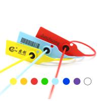 China Disposable Plastic Truck Door Seal 50cm Hot Stamping Security Container Lock for sale