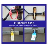 China Disposable Plastic Truck Door Seal 50cm Hot Stamping Security Container Lock for sale