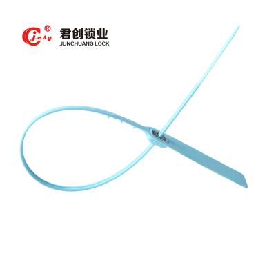 China Adjustable Self Locking Plastic Seal JCPS300 41.2cm 7mm Metal Insert Bag Security Seal for sale