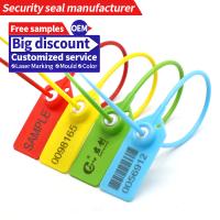 China JCPS509 Adjustable Length Logistics Security Cargo Container Plastic Seal 360mm 262N for sale
