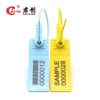 China Barcode Logo Plastic Pull Tight Security Seal 500mm Length 2mm Diameter for sale