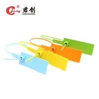 China Barcode Logo Plastic Pull Tight Security Seal 500mm Length 2mm Diameter for sale
