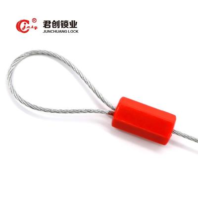 China Cargo Container Lock Seal 1.0mm Steel Cable Pull Tight Security Seal 27x18x6.8mm for sale
