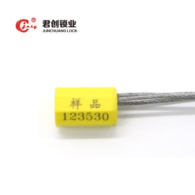 China JCCS106 Metal Square Steel Security Cable Wire Seal 1.8mm Diameter 3.5KN Tensile Strength Red for sale