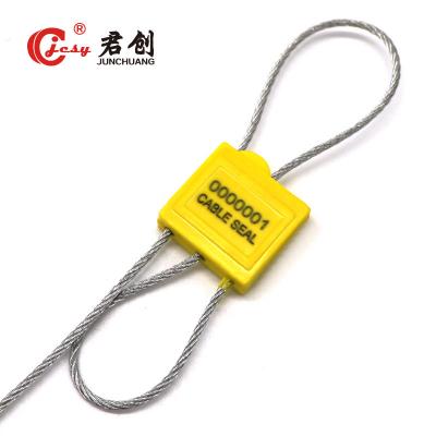 China JCCS107 Tamper Proof Cable Seal Container Security Lock 2mm Diameter Custom Length for sale