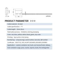 China JCCS003 security lock cable seal track & container lock double locked cable seal for sale