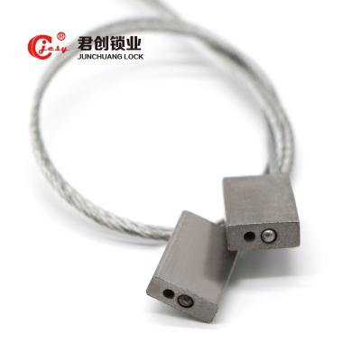 China JCCS102 Steel Cable Seal Lock 1.8mm Wire Security Seal with Laser Numbering for Truck Transportation for sale