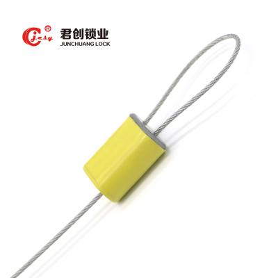 China JCCS307 Square Plastic Cable Lock Seal Galvanized Container Seal 1.8mm 3.5KN for sale