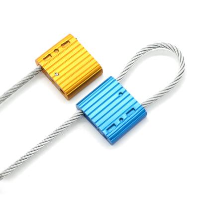 China JCCS005 ISO 17712 Container Cable Seal with Barcode Aluminum Alloy 35x41x13mm for sale
