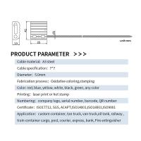 China JCCS005 ISO 17712 Container Cable Seal with Barcode Aluminum Alloy 35x41x13mm for sale