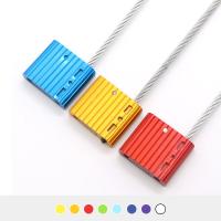 China JCCS005 ISO 17712 Container Cable Seal with Barcode Aluminum Alloy 35x41x13mm for sale