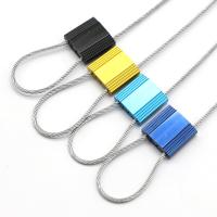 China 1.5mm Aluminum Alloy Cable Wire Seal for ISO Containers and Trucks Custom Length for sale