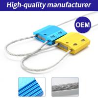 China 1.5mm Aluminum Alloy Cable Wire Seal for ISO Containers and Trucks Custom Length for sale