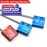 China JCCS008 3.5mm metal cable seals pull tight container cable seal for sale