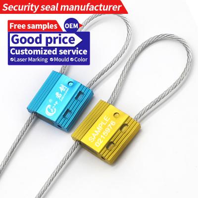 China JCCS002   1.5mm aluminum  pull tight container cable seal for sale