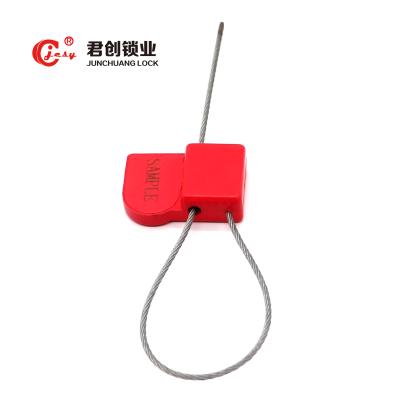 China Disposable Adjustable Cable Seal Tamper Proof Pull Tight High Security Lock 1.8mm 3.5KN for sale