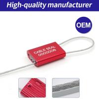 China JCCS004 Wire Cable Seal 1.5mm Diameter Laser Number Printing Cargo Truck Container Security Seal for sale
