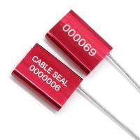 China Tamper Proof High Security Cable Seal Aluminum Alloy Wire Seal 1.5mm 3.5KN for Truck Containers for sale