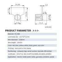 China Waterproof Plastic Security Meter Seal with 300mm Stainless Steel Wire Cable Seal for sale