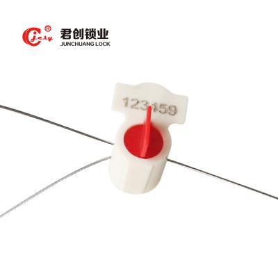China JCMS102 ABS Electric Meter Tamper Evident Security Seal with Laser Marking 0.68mm Wire for sale