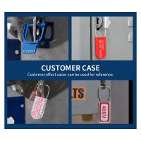 China JCPL201 Plastic Padlock Security Seal 32x85.8mm ABS+Iron Custom Color for sale