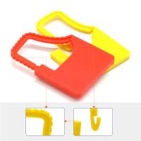China Red Plastic Padlock Seal 38x61mm Heavy Duty Numbered Security Seal for B2B for sale
