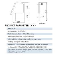 China JCPL004 barcoded plastic padlock seal padlock cargo container plastic seal split lock in padlock seal for sale