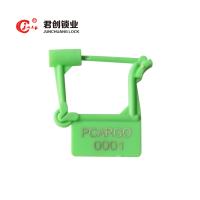 China JCPL003 Heavy Duty Plastic Padlock Seal Red Custom Numbered 24.7x46.3mm for sale