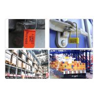 China JCPL201 Tamper Proof Plastic Padlock Seal with Wire for Electric Meter 32x85.8mm for sale