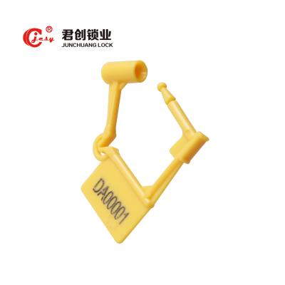 China JCSY JCPL002 Plastic Padlock Security Seal 150N Tensile Strength SGS Certified for sale