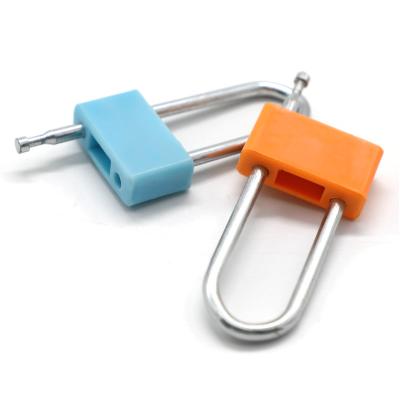 China JCPL201 Heavy Duty Padlock Seal Red ABS Iron Electric Meter Lock 32x85.8mm for sale