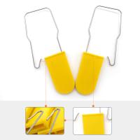 China JCPL203 Electric Meter Padlock Seal PP 21x80.6mm Heavy Duty Numbered Yellow Split Lock Security Seal for sale