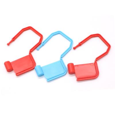 China Disposable High Security Padlock Seal PP 41x62x4mm Tamper Proof with Custom Logo for sale