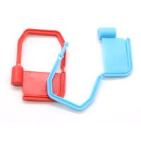 China Disposable High Security Padlock Seal PP 41x62x4mm Tamper Proof with Custom Logo for sale