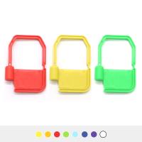 China Disposable High Security Padlock Seal PP 41x62x4mm Tamper Proof with Custom Logo for sale