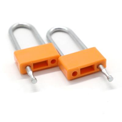 China JCPL201 Computer Security Wire Padlock 32x85.8x10mm ABS Iron Tamper Evident Seal for sale