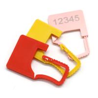 China JCPL005 Plastic Padlock Security Seal 38.2x61mm for Airline Luggage Bank for sale