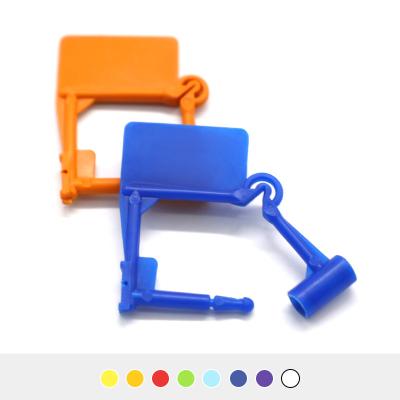 China Security Plastic Padlock Seal with Numbers JCPL002 24.6x38.74mm PP POM for sale