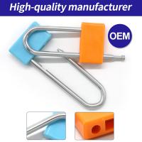 China JCPL201 Plastic Security Padlock Seal 32x85.8mm ABS Iron Computer Wire Lock for sale